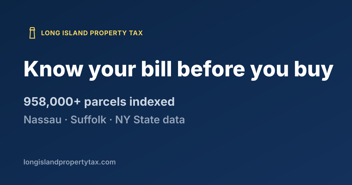 Nassau vs. Suffolk Property Tax: $11,129 vs. $11,178